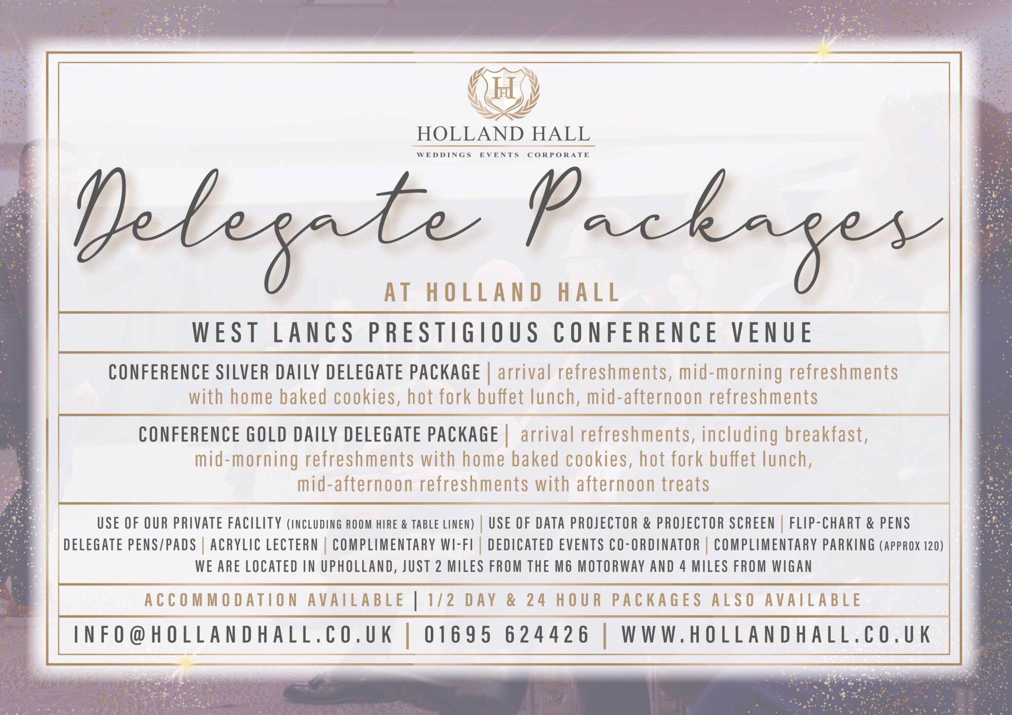 Delegate Packages | Holland Hall